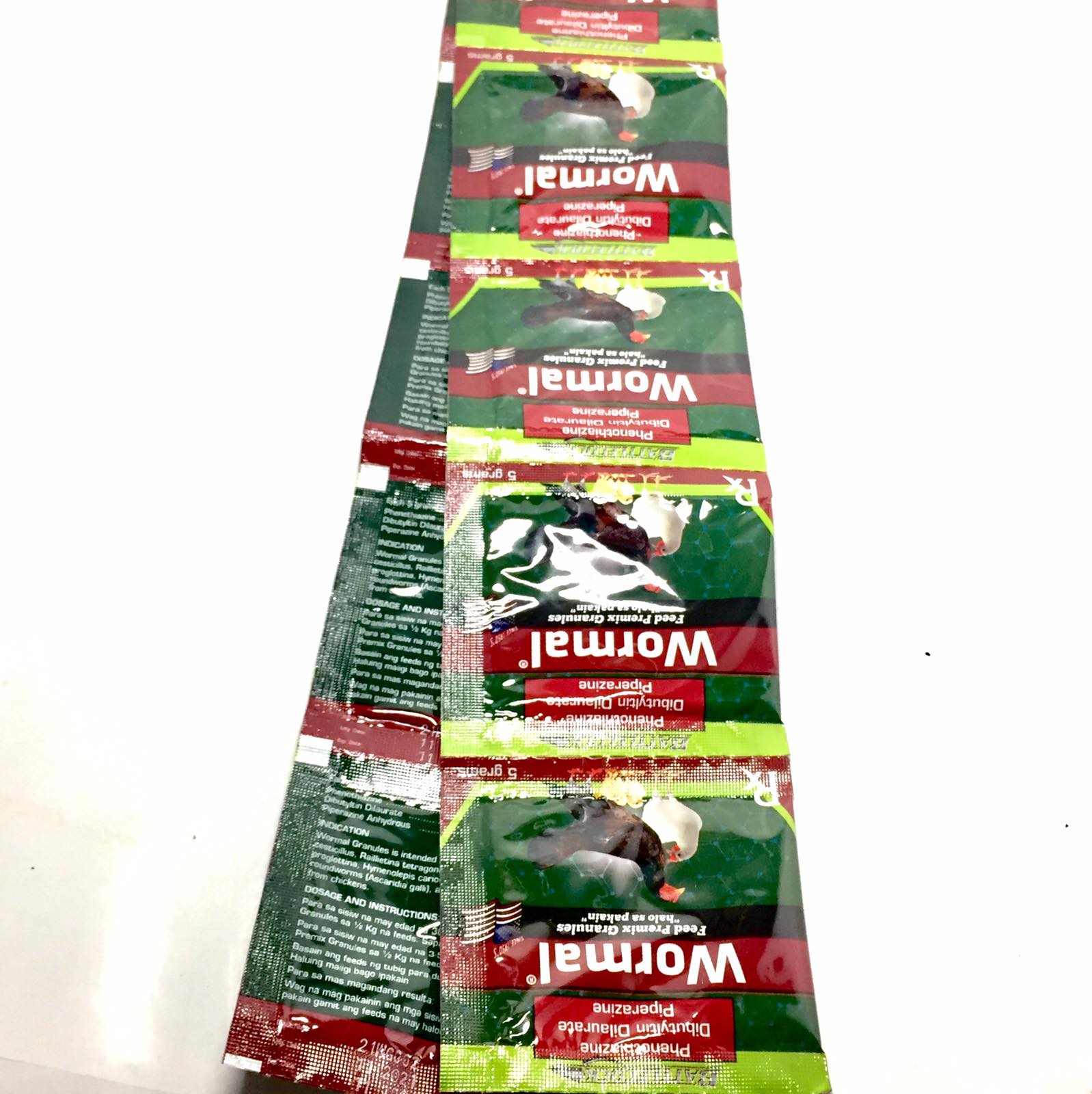 [SOUTH VET] 10 sachets Battlecock Wormal Feed Premix Granules 5g for ...