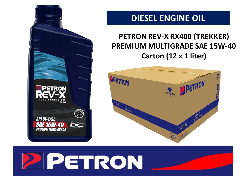 PETRON REV-X RX400 (TREKKER) PREMIUM MULTIGRADE DIESEL ENGINE OIL SAE ...