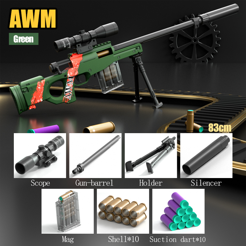 AWM soft bullet grab Barrett sniper rifle shell ejection simulation ...