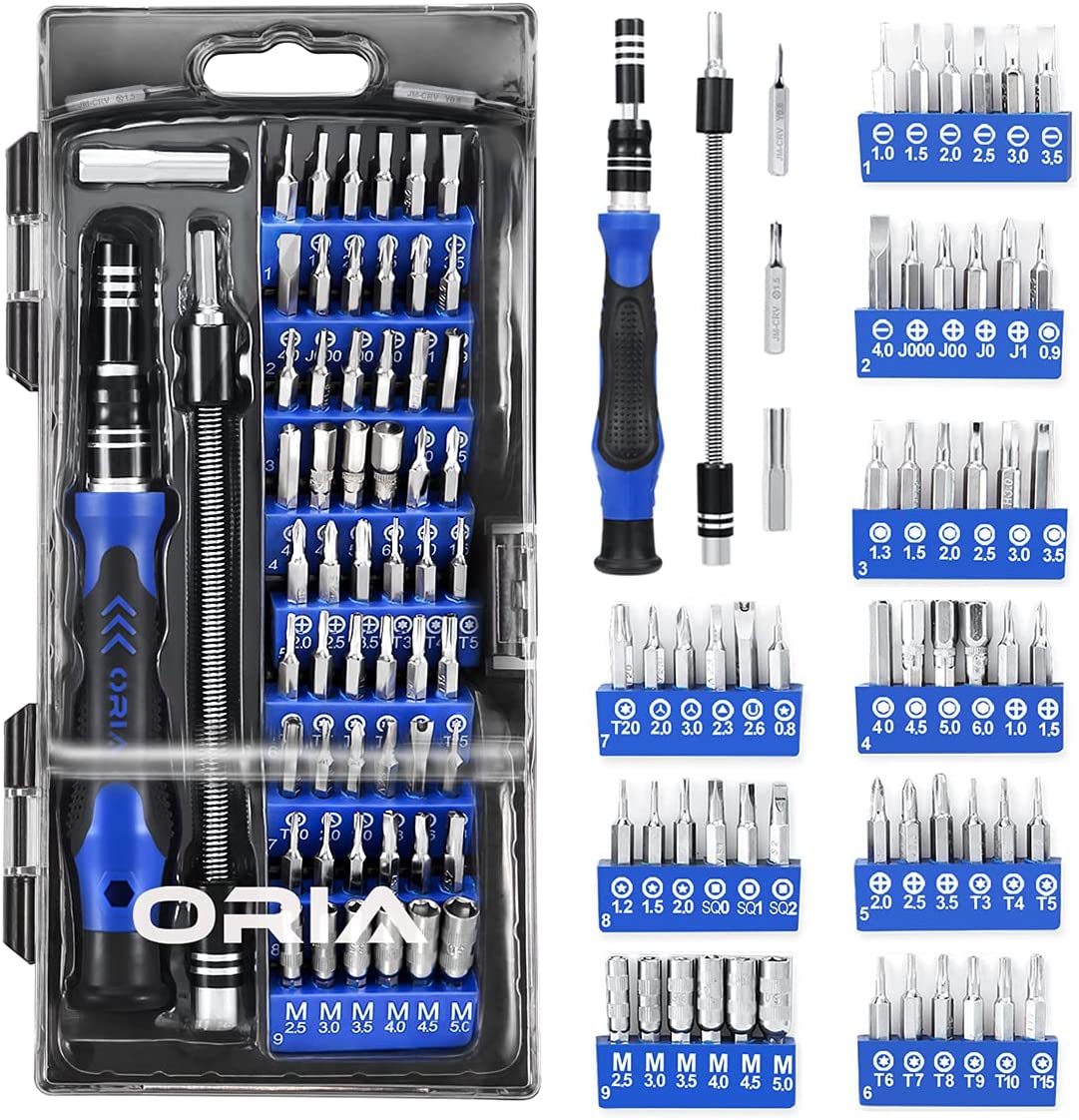 ORIA Precision Screwdriver Kit, 60 in 1 with 56 Bits Screwdriver Set ...