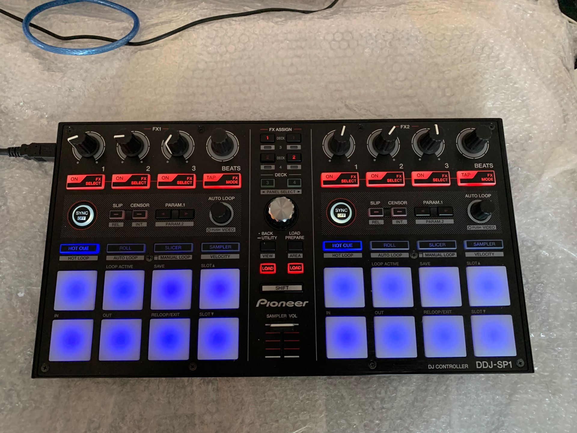 PIONEER DDJ-SP1 controller, used DJ equipment, drum machine, percussion ...