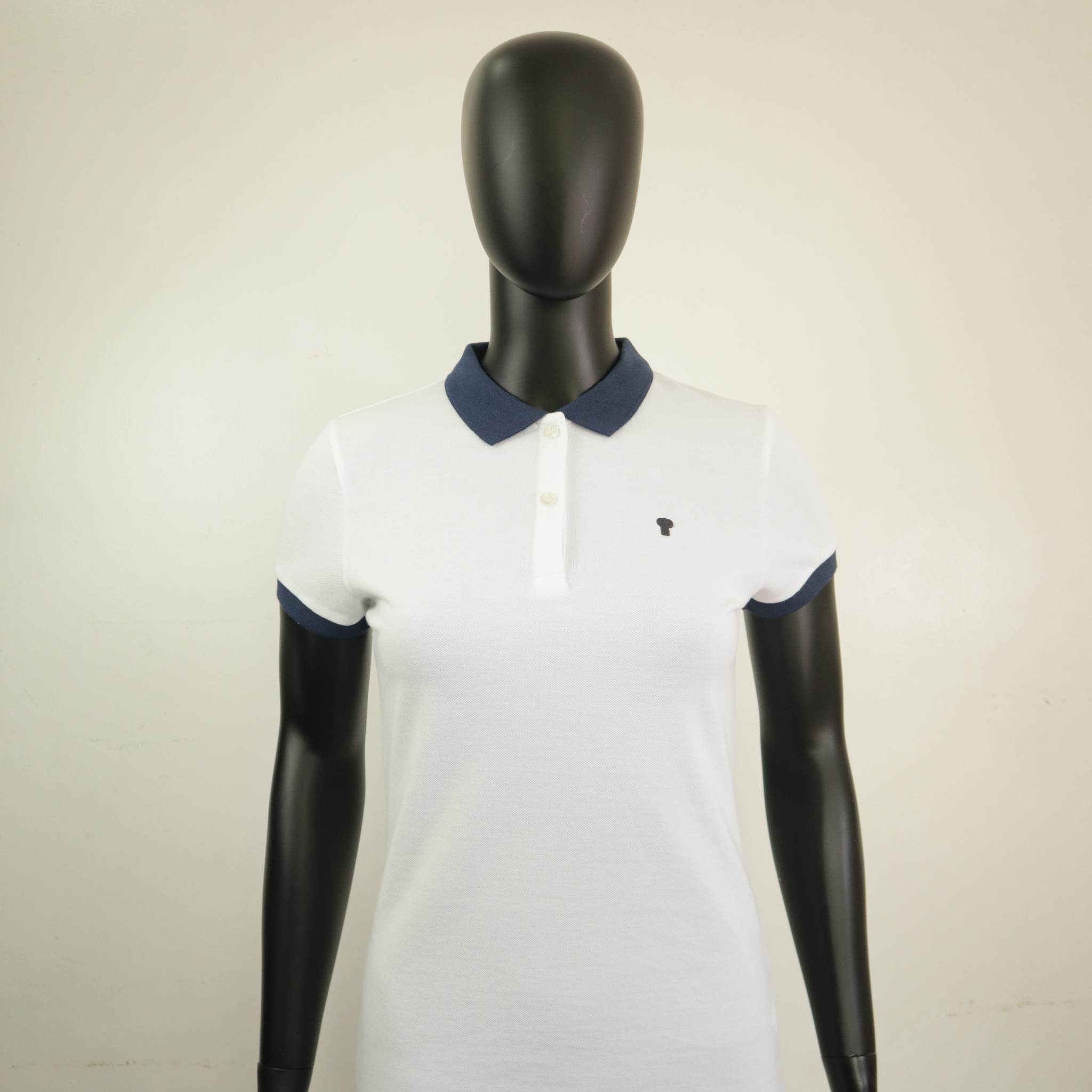 COLLEZIONE C2 Slim Fit 22ET1K070 WHITE Pique Polo Shirt Wear Women Key ...