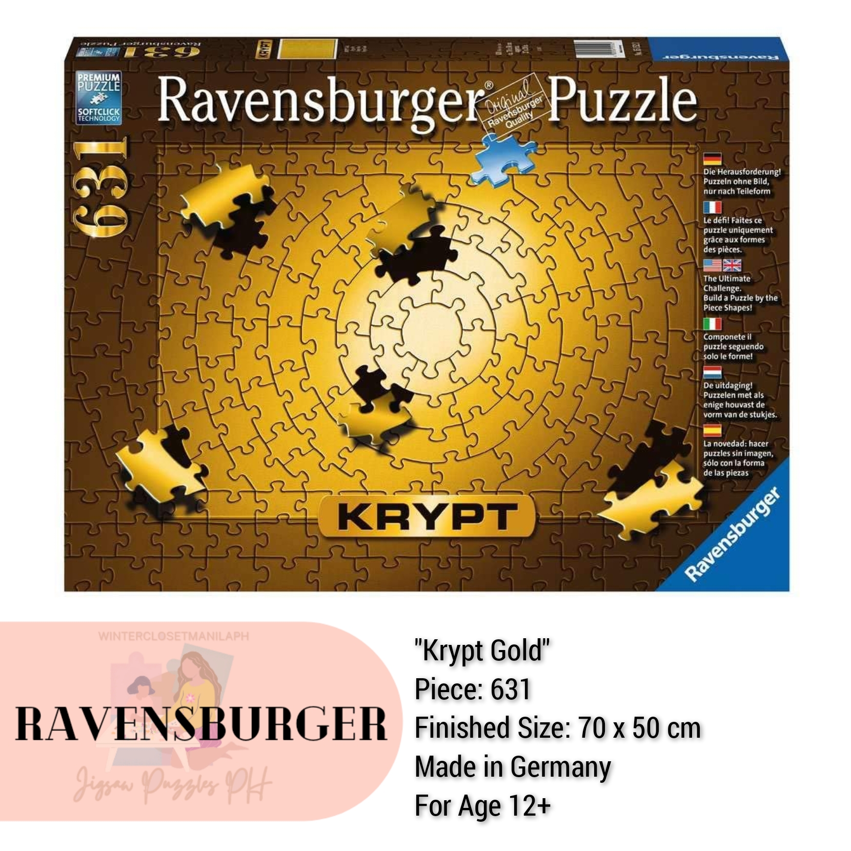 Ravensburger 631 piece Jigsaw Puzzle - Krypt Gold | Lazada PH