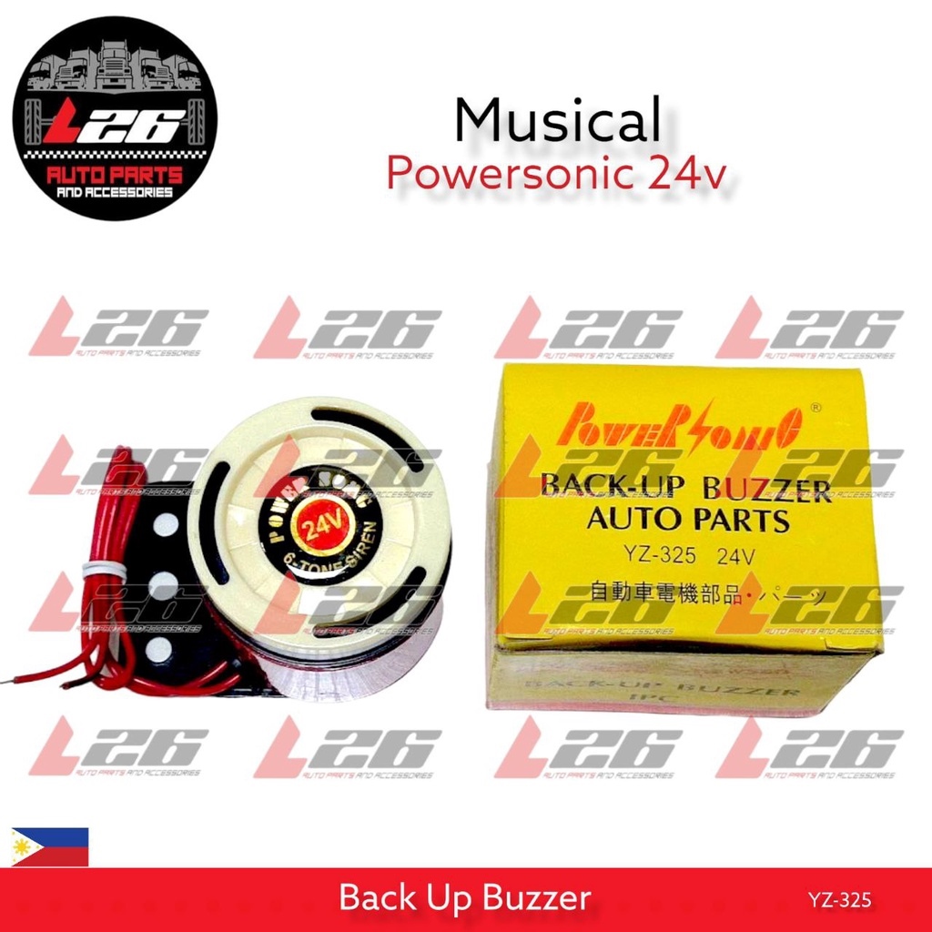 Back-up Buzzer Power Sonic Lambada Beep-Beep 24 volts 12 volts Car Truck Security Tone Siren ...