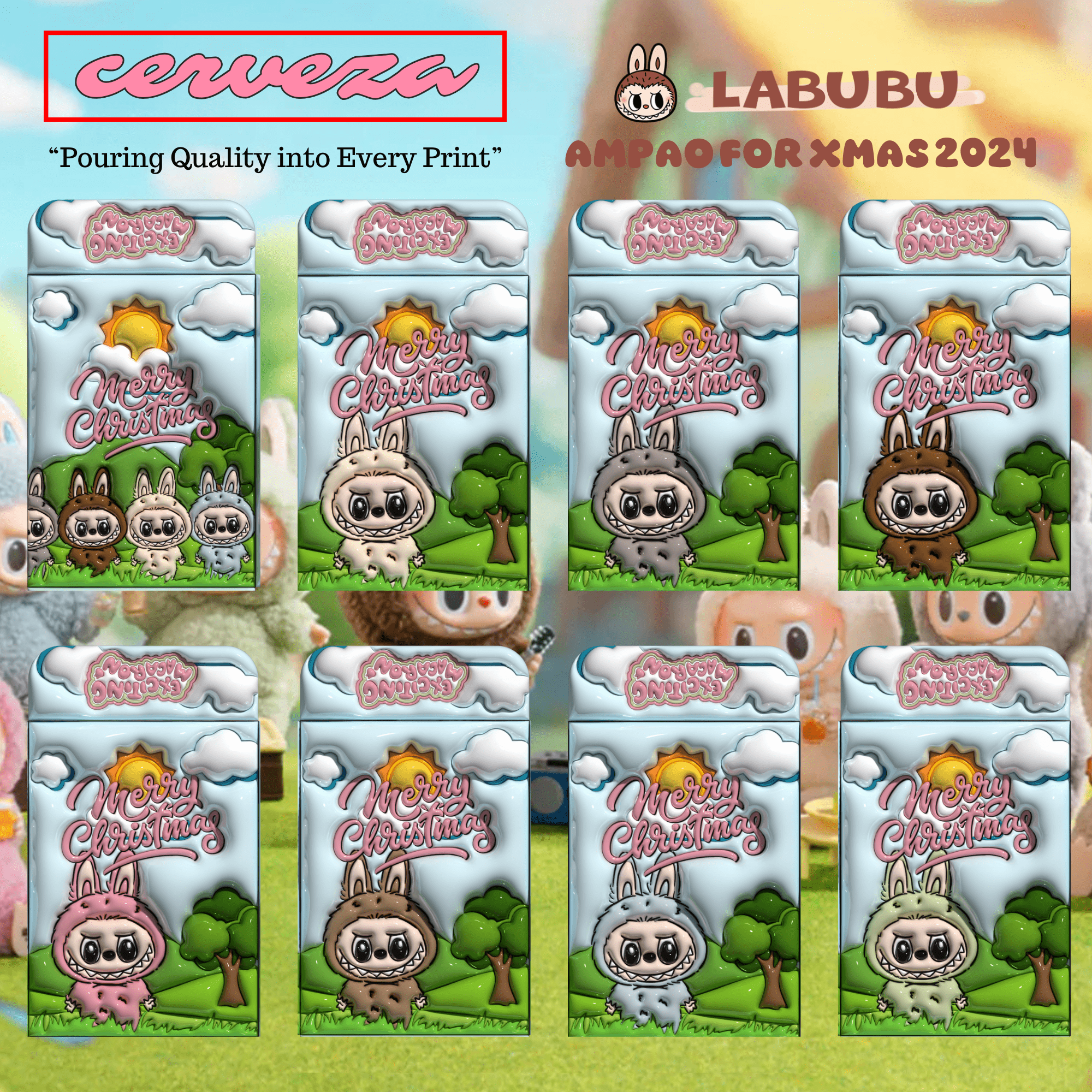 3D LABUBU Ampao for Christmas 2024 | Lazada PH