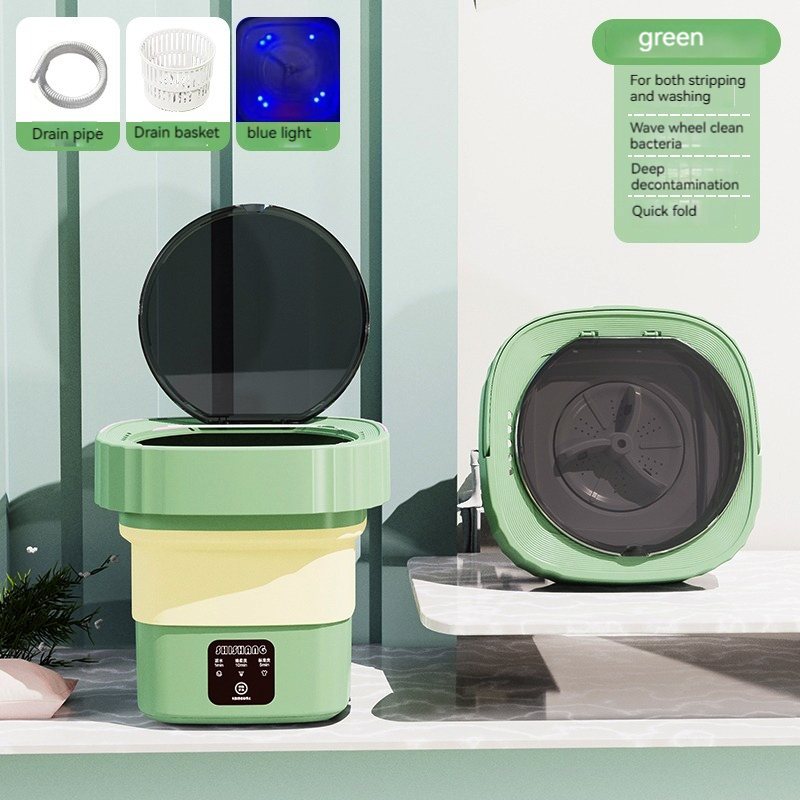Portable Washing Machine Mini Foldable Washer Dryer Small Elution ...