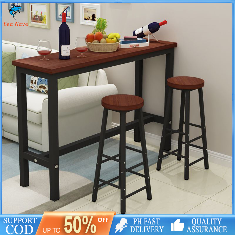 【Free gift】Mini Bar Table and Chairs Set 1 pc Bar Table and 2 pcs Bar ...