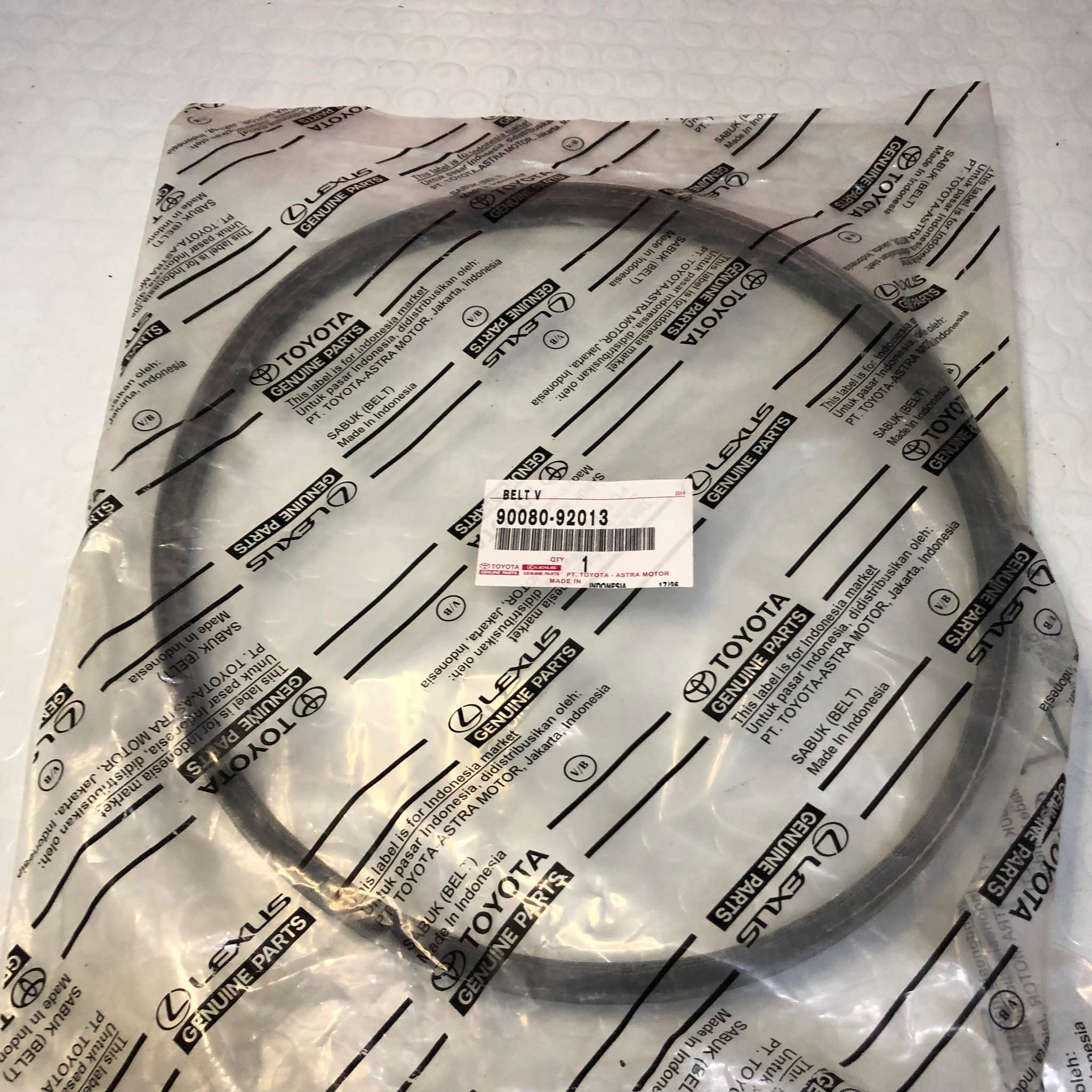 GENUINE TOYOTA SHORT AUXILIARY BELT FOR REVO 7K (90080-92013) | Lazada PH