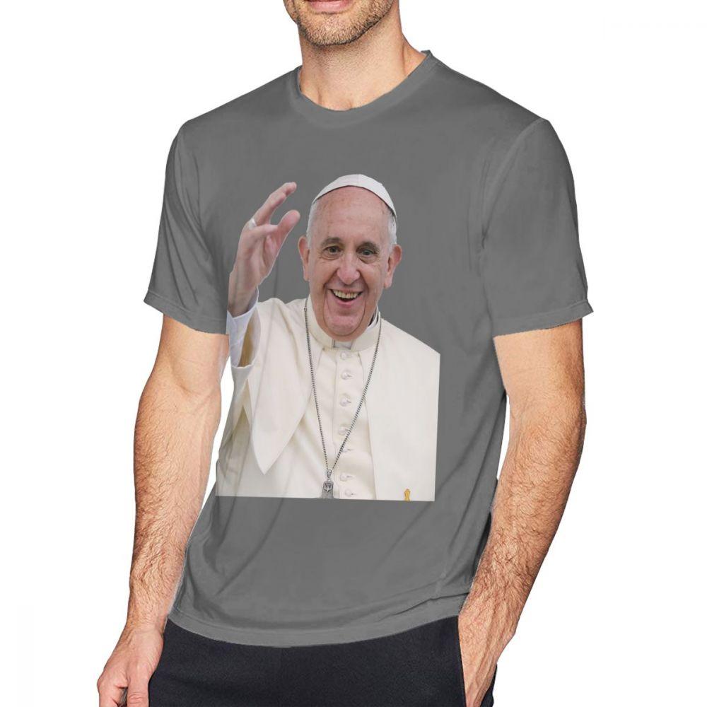 Christian T Shirt Pope Francis T-Shirt Fun 100 Cotton Tee Shirt Print ...