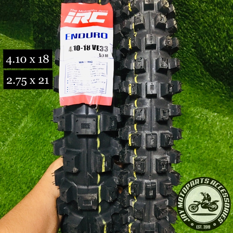 IRC Enduro Volcanduro Tire VE33 4.10 x 18 2.75 x 21 | Lazada PH