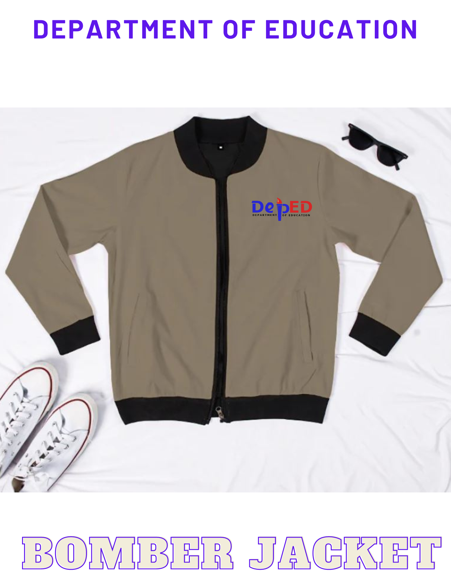 DEPED Unisex Bomber Jacket With Embroidery | Lazada PH