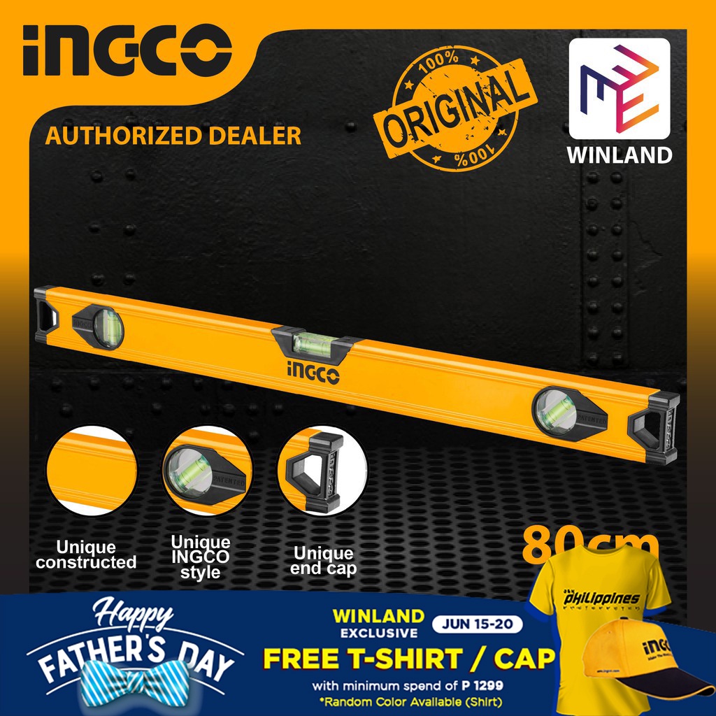 INGCO Original Spirit Level Bar 80cm HSL18080 *WINLAND* | Lazada PH