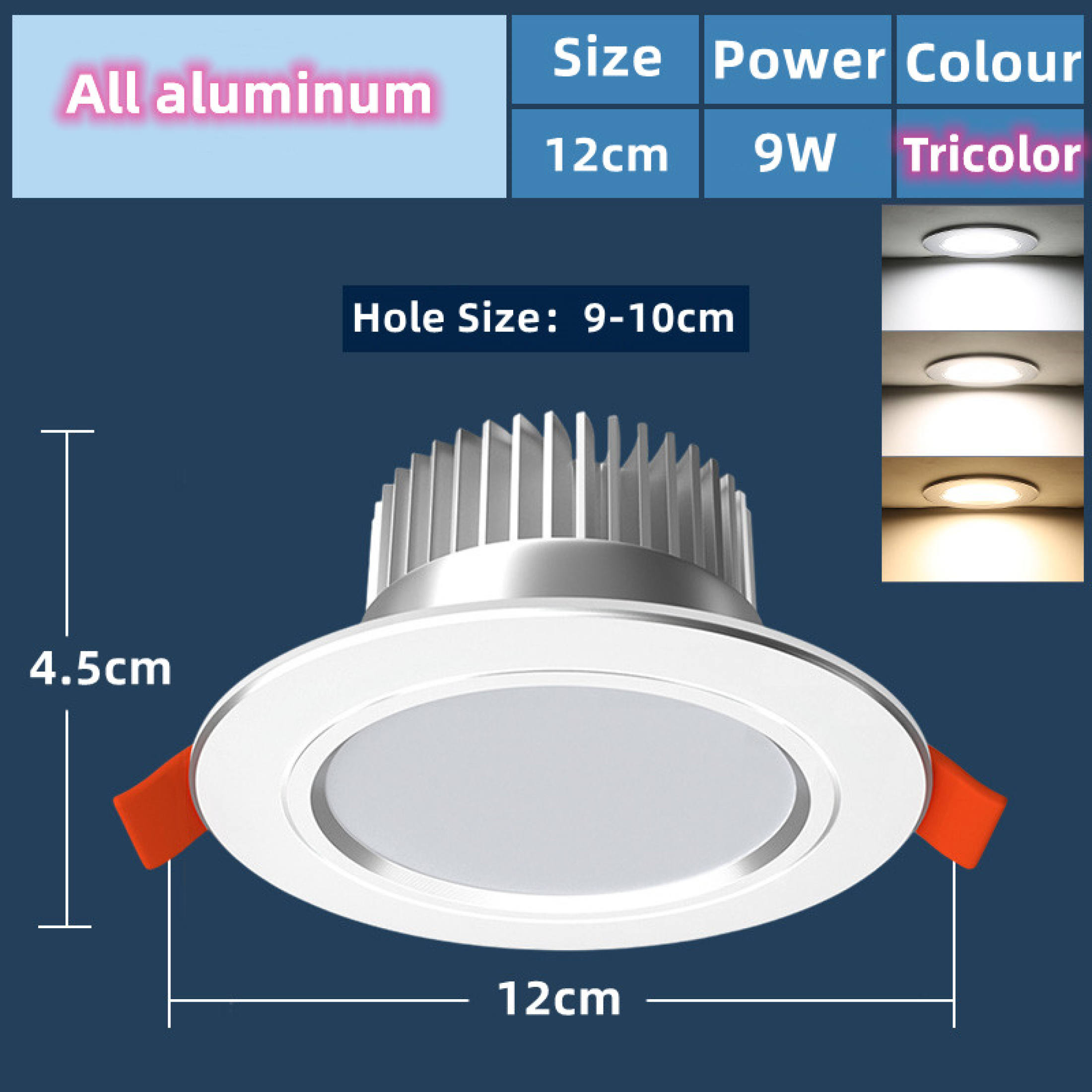 LED Pin Light Ceiling Lights 3Colors Dimming High Quality Aluminum ...