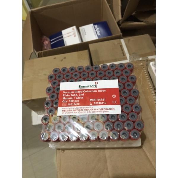 Vacutainer Plain / Red top tubes 3ml | Lazada PH