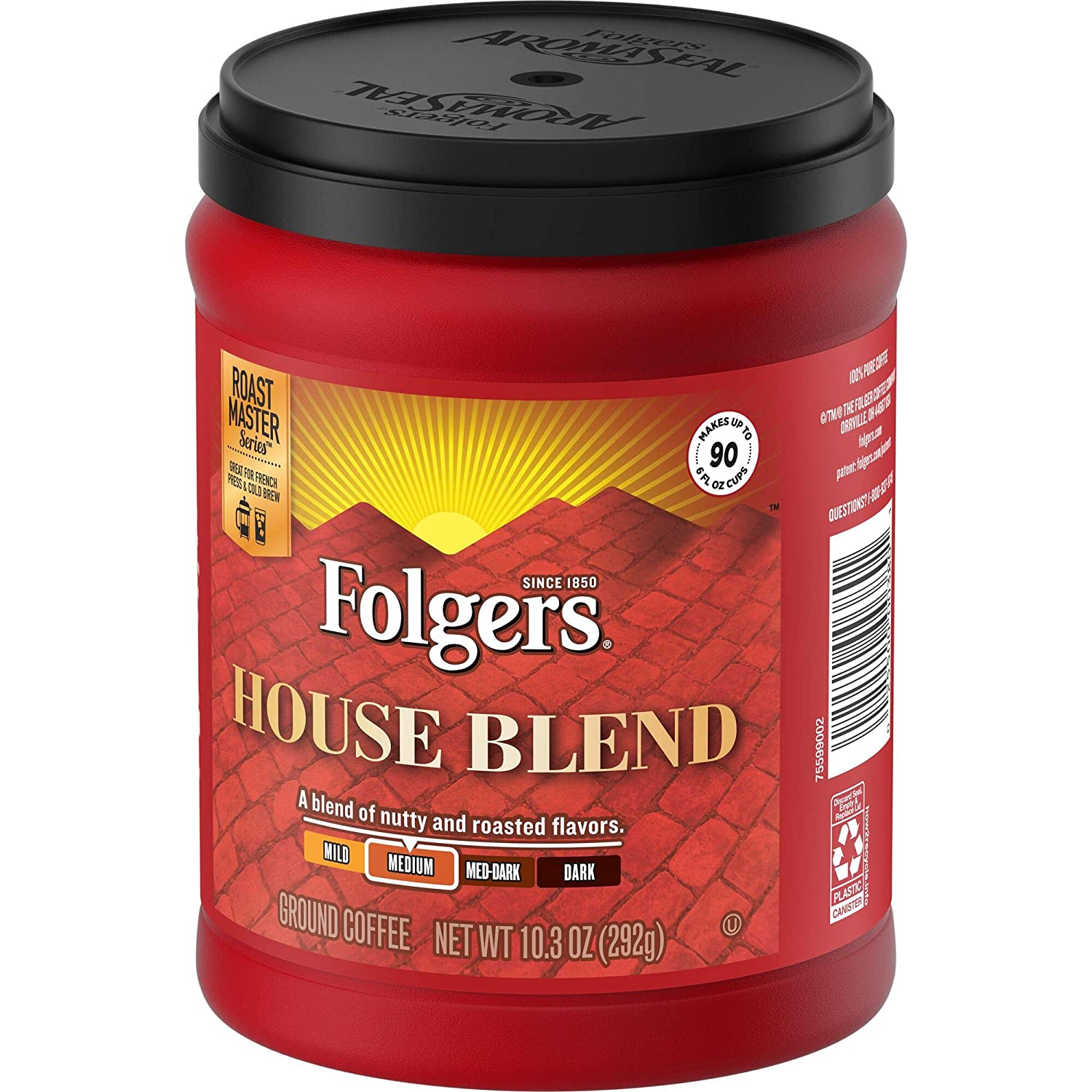 Folgers HOUSE BLEND Medium Roast Ground Coffee (292g) BB April 2023 ...