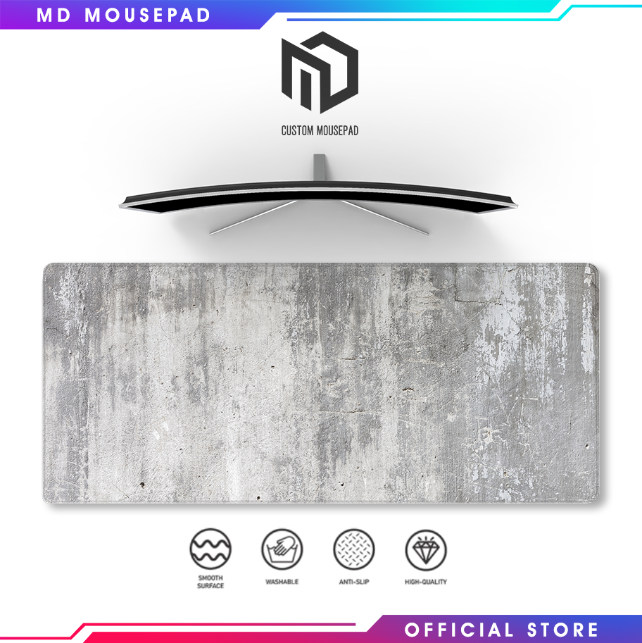 MD Mousepad | Stone | Extended Mousepad | Large Gaming Mousepad | Long ...
