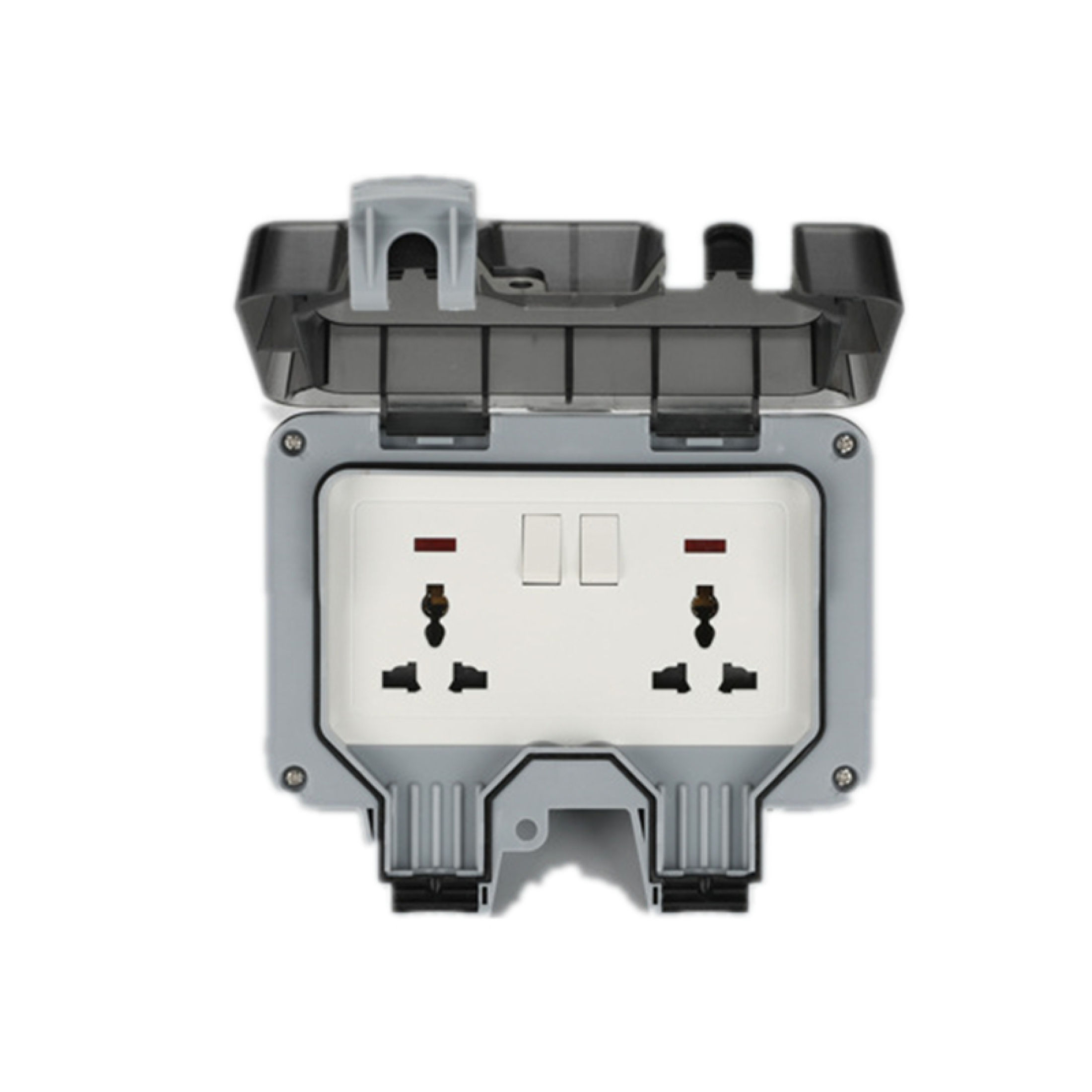 【cod】single/double Weatherproof Outdoor Sockets, Waterproof Switched ...