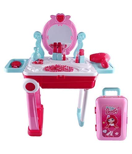 Fashion Beauty Play Set with Trolley, 2 in 1 Beauty Play Set with ...