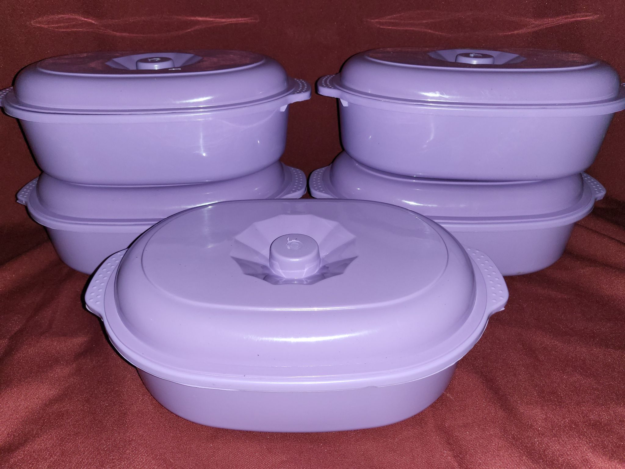 set of 5pcs. tupperware / food container with lid / 4L storage ...