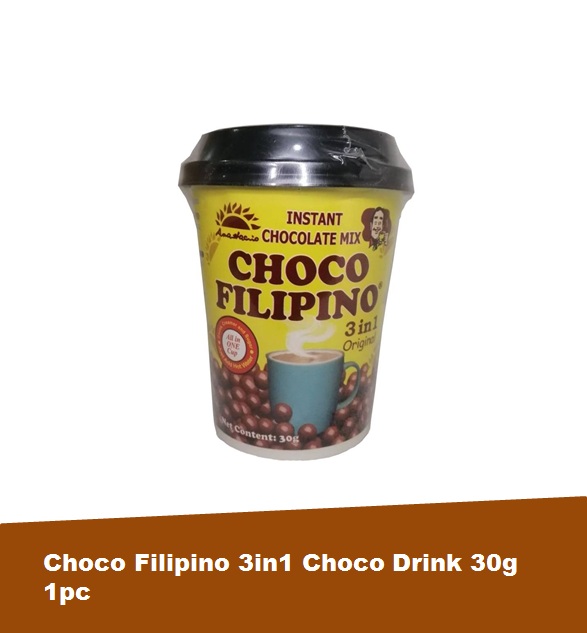 Choco Filipino Chocolate Drink 3in1 Paper Cup 30g x 1pc | Lazada PH