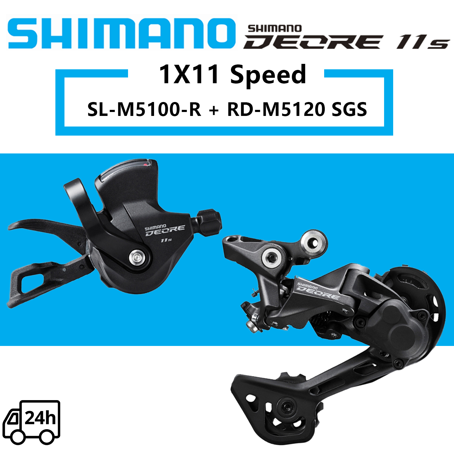 Shimano Deore M4100 M4120 M5100 M5120 M6100 1X10 1X11 12 Speed Groupset SL-M4100 M5100 M6100 ...