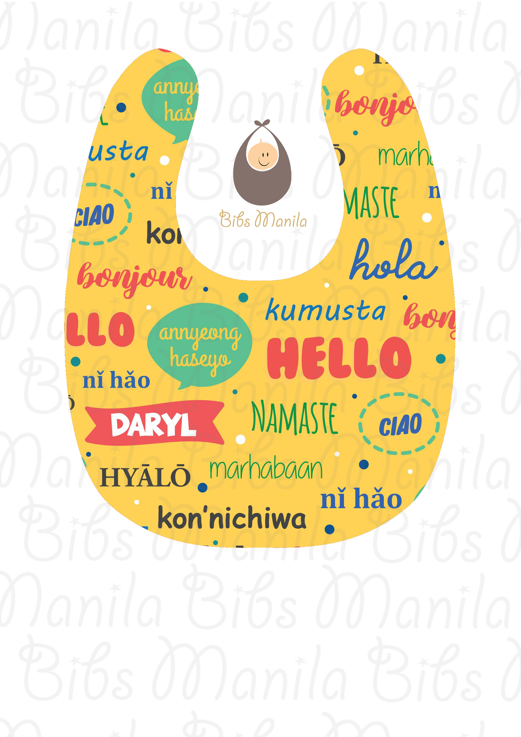 Bibs Manila Hello Personalized Bib | Lazada PH
