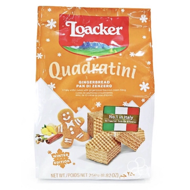 Loacker Quadratini Ginger Bread Wafer -250g | Lazada PH