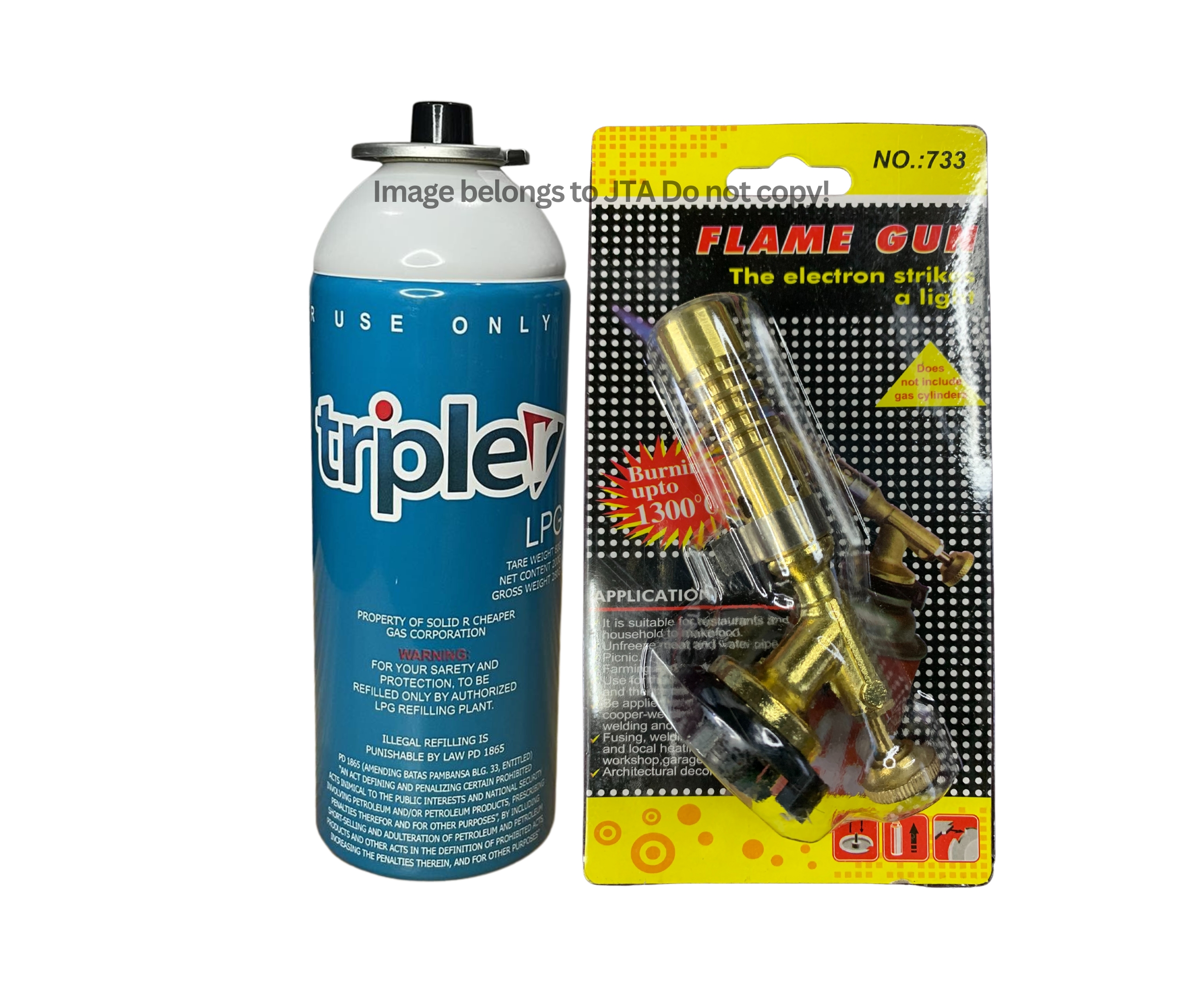 Professional Welding Blow Torch Heavy Duty Flame Gun with Tripler ...