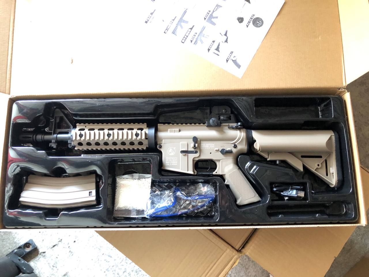 Cyma M4 CQB Electric Automatci Gel Blaster toy for boys, prime mag ...