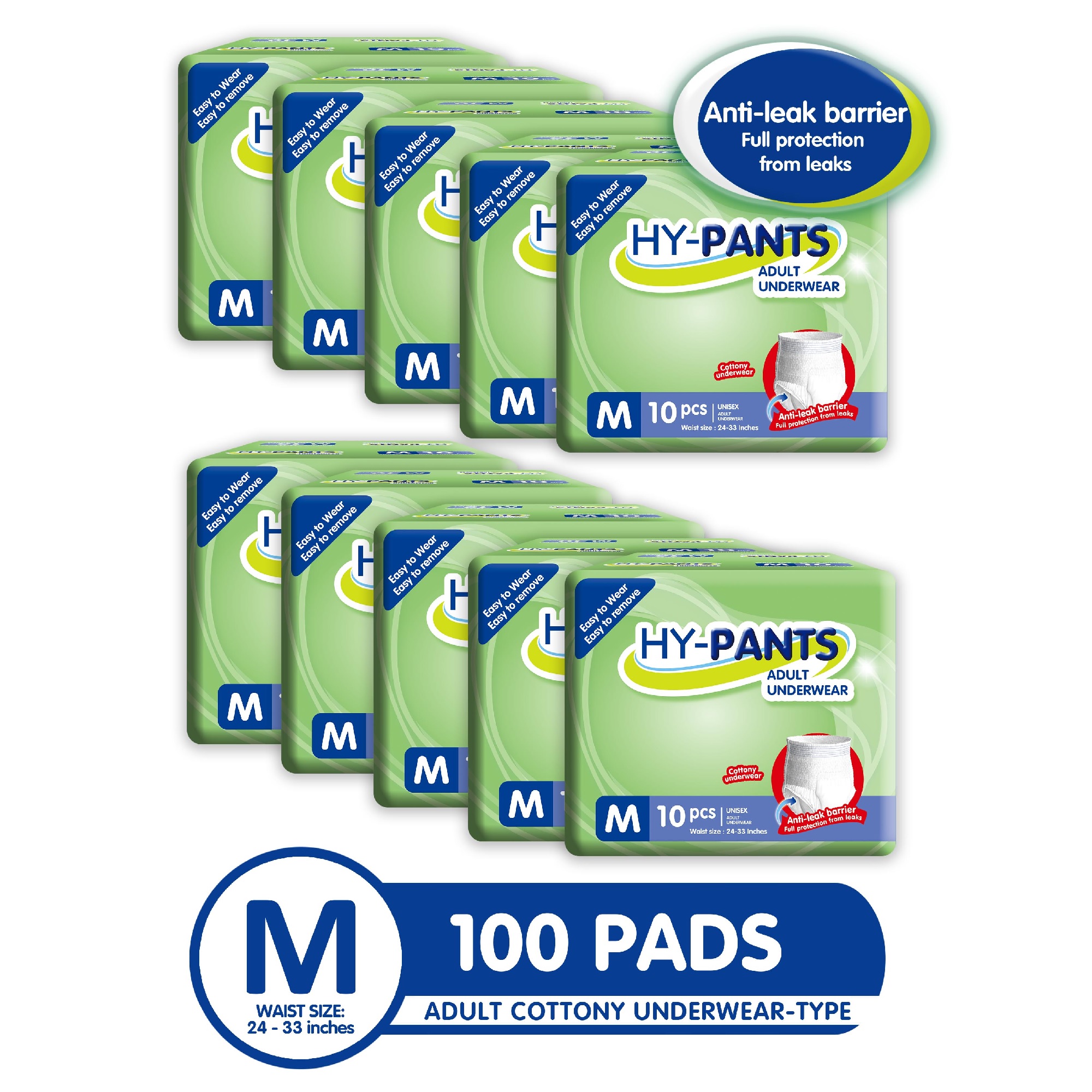 Hy Pants Adult Underwear Medium: 1 box with 10 packs | Lazada PH
