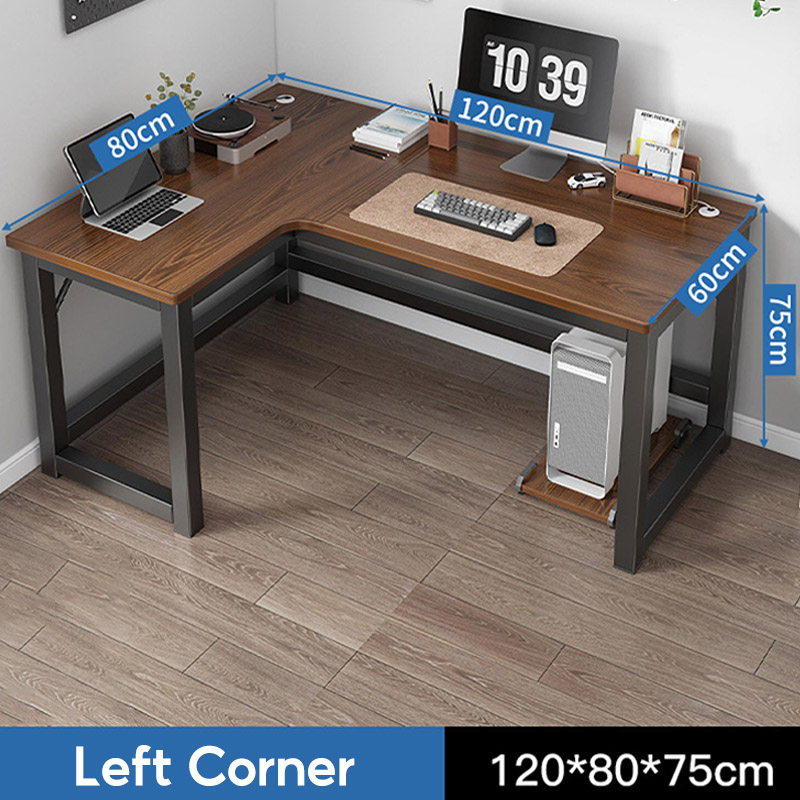 【2 color】Corner desk L-shaped office desk Table Computer Table with ...