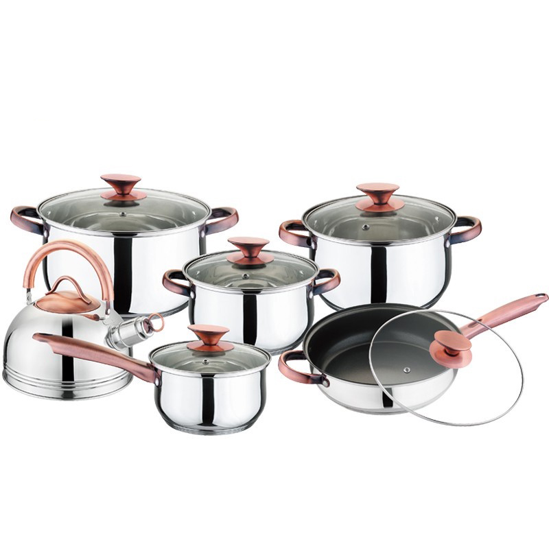 non stick cookware set stainless cooking pot casserole set cooking set ...