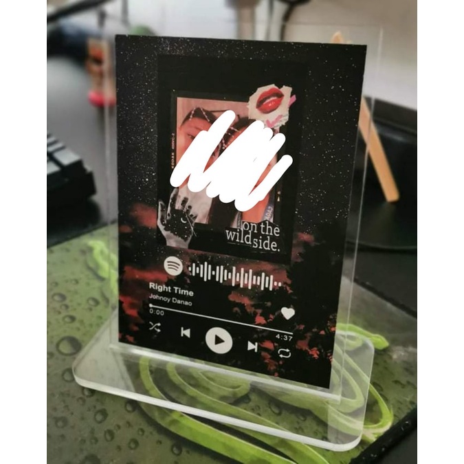 Customizable UV Printed Acrylic Spotify Display With Working Code And ...