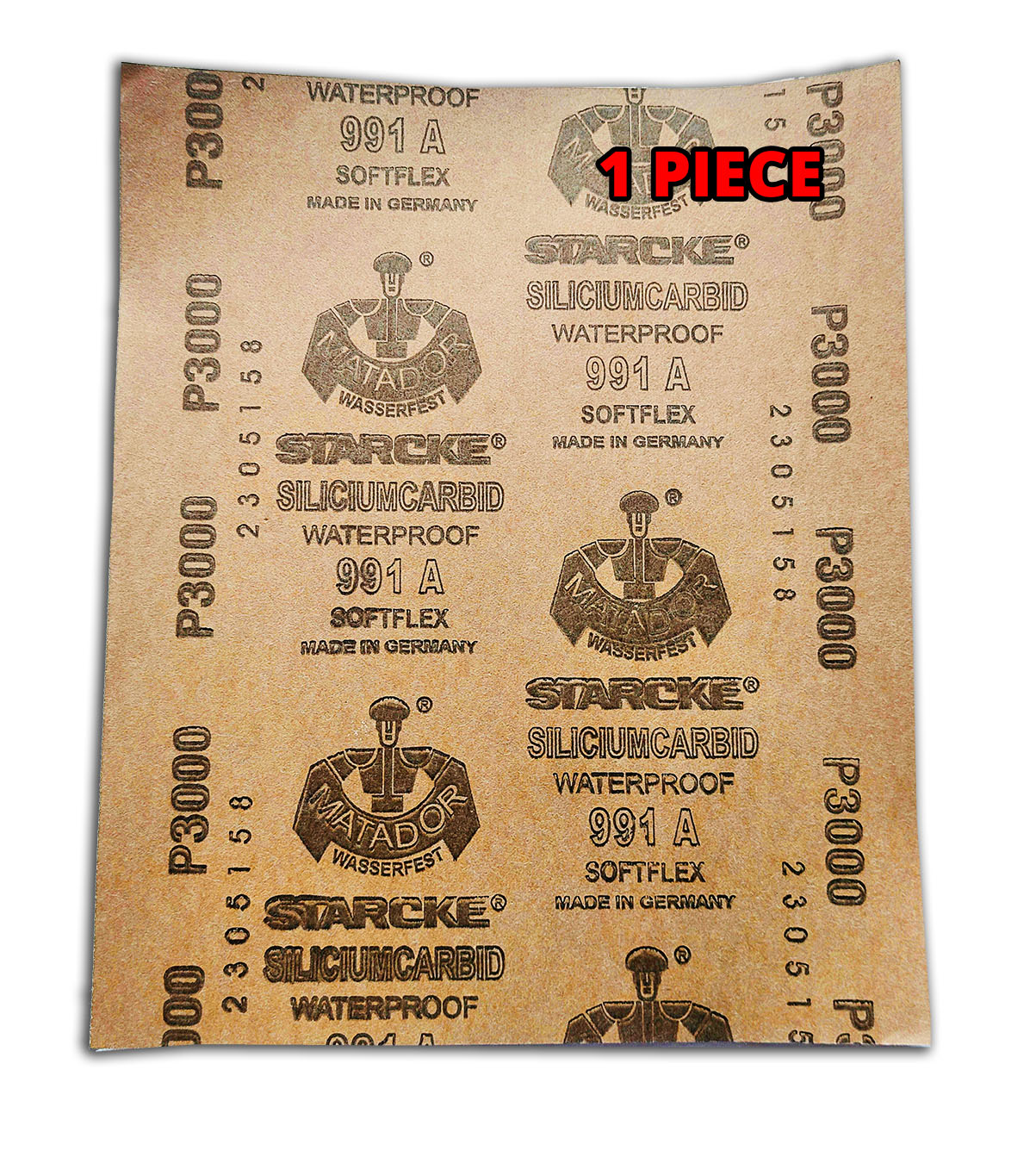 Detailing Sandpaper 3000, 5000 Ultra Fine Grit Silica Carbide German ...
