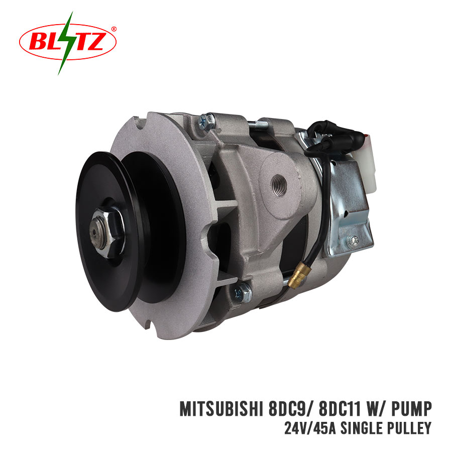 MITSUBISHI 8DC9 8DC11 ALTERNATOR ASSEMBLY WITH PUMP 24V / 45A SINGLE ...