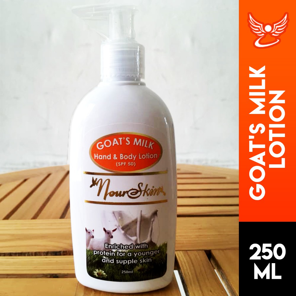 Nourskin Goat's Milk Lotion (250ml) Goat Whitening Lotion with SPF 50 ...