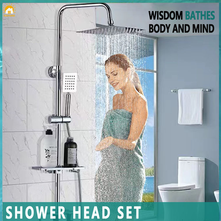Shower Set Shower Head Faucet Shower Brass Sliding Bar Adjustable High ...