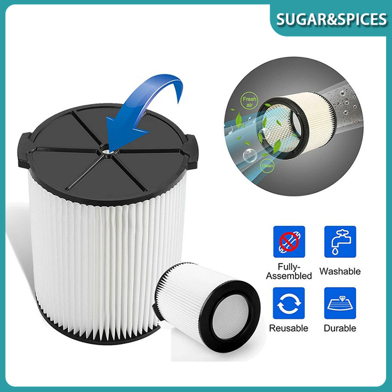 Ridgid VF4000 HEPA Filter Replacement 1-layer Standard Wet/Dry Vac ...