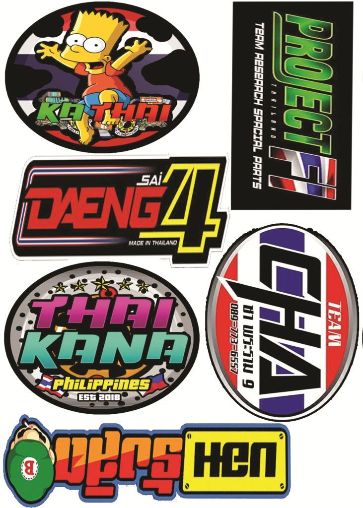 thai stickers# 50 1 set half a4 size sticker | Lazada PH