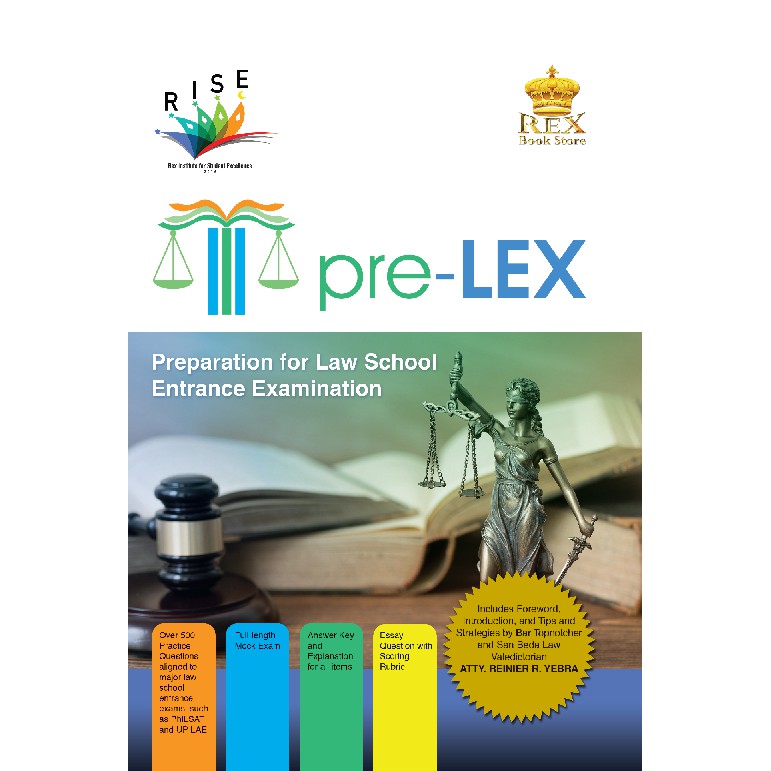 【New】 Rex Bookstore - PRE-LEX Preparation for Law School Entrance ...