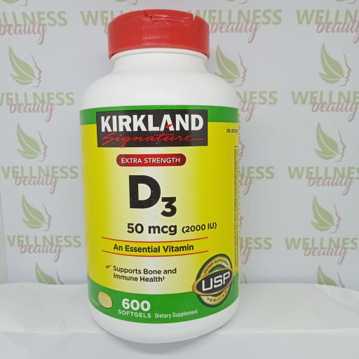 Kirkland Signature Extra Strength D3 50 mcg., 600 Softgels | Lazada PH