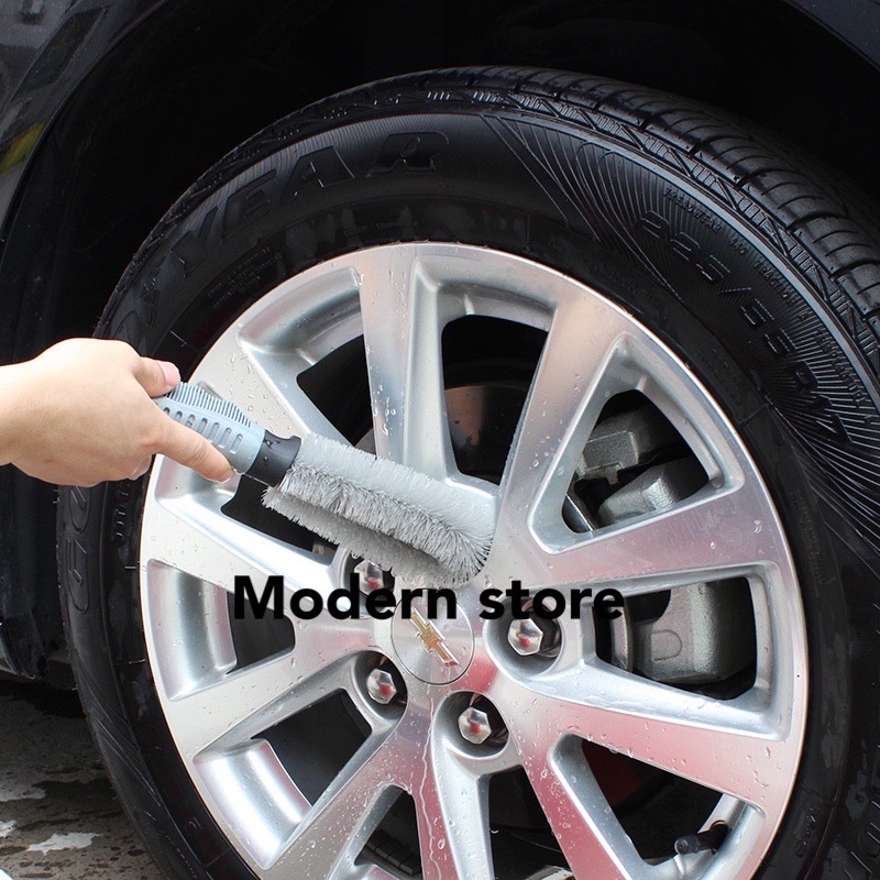 Car tire cleanning brush for mags rims or tires wheel or exhaust tip ...