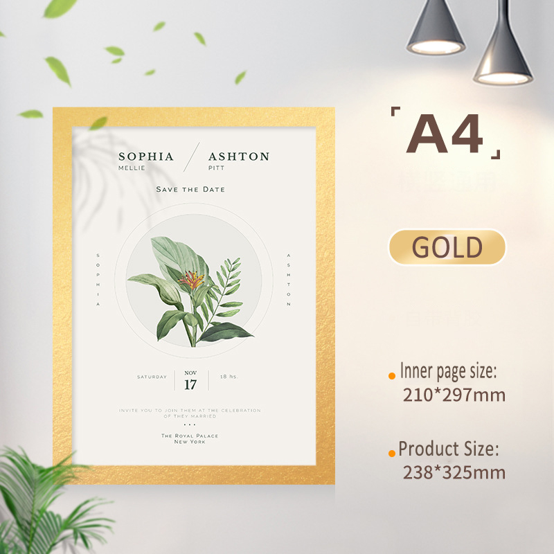 【COD】A4 A3 Multi-function Photo Frame Wall Sticker Display Card ...