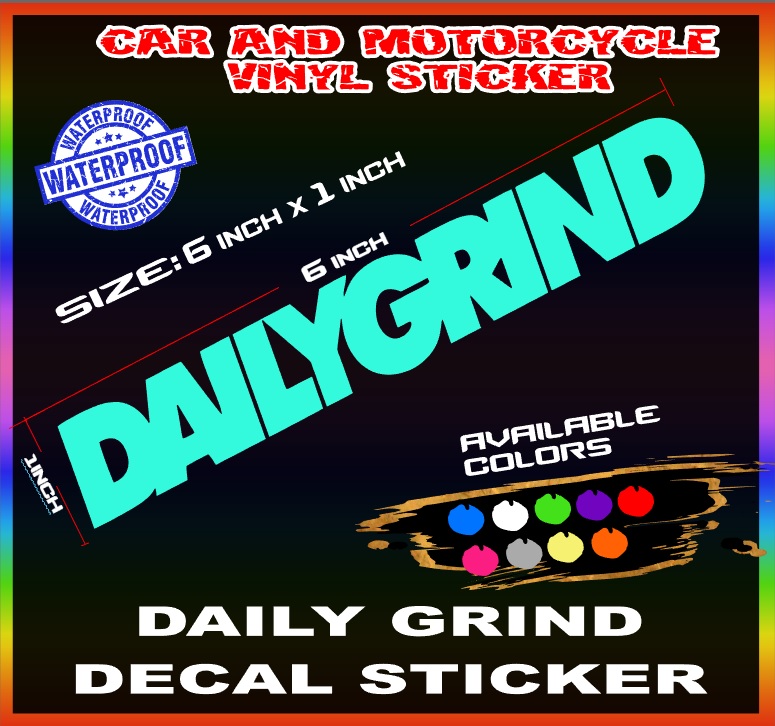 Daily grind sticker decals | Lazada PH