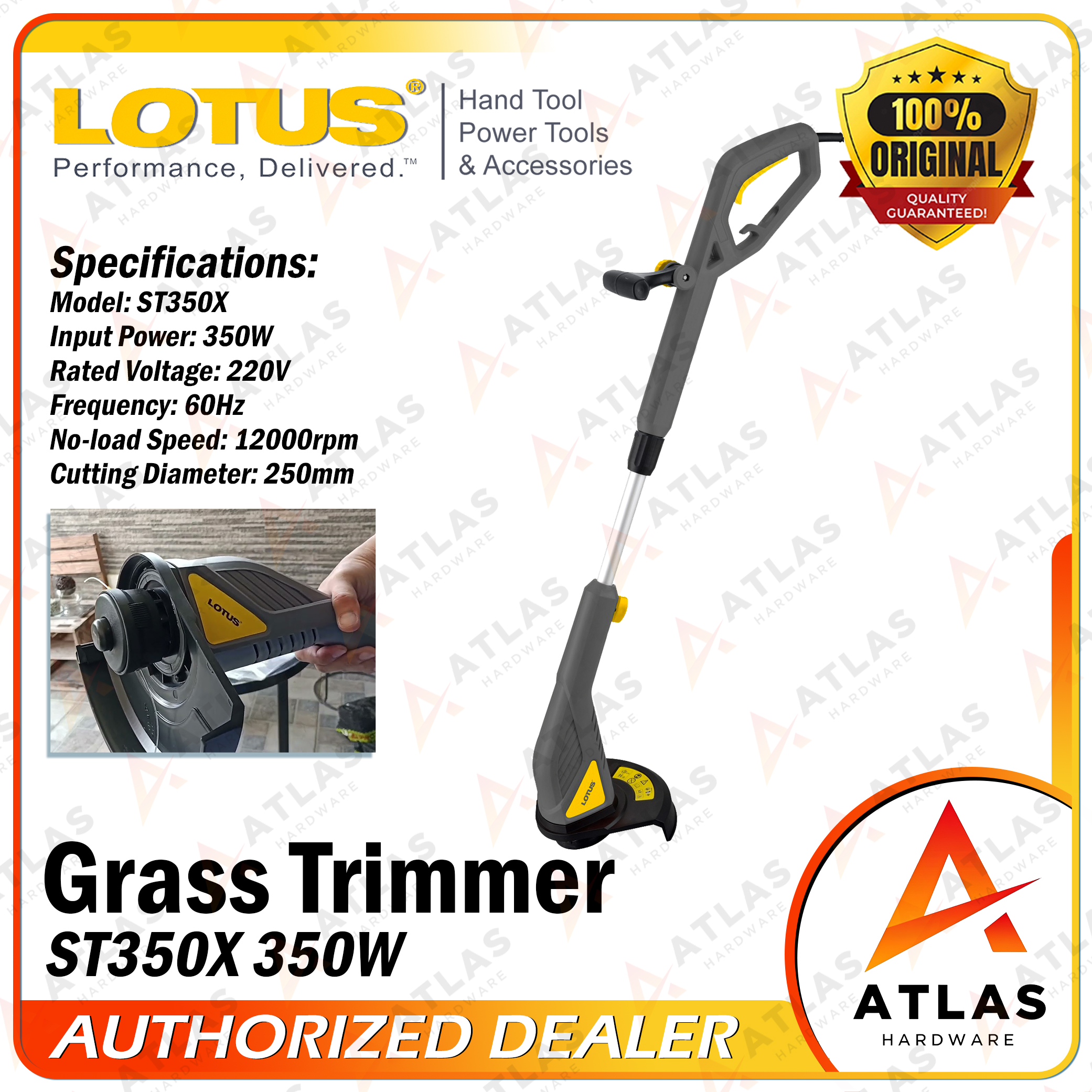 LOTUS Grass Trimmer 350W Electric Grass Cutter | Lazada PH