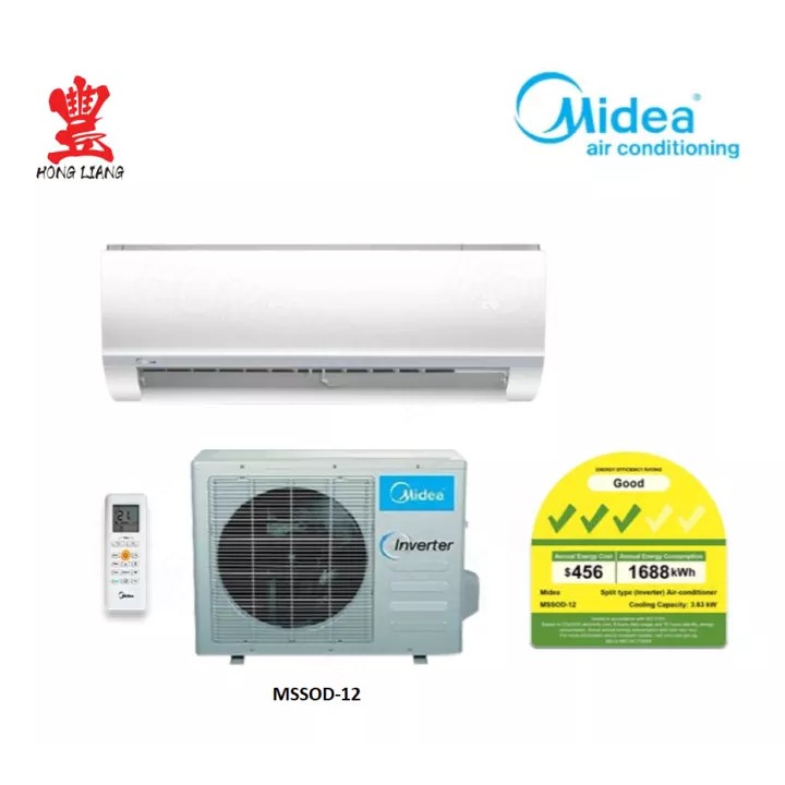 Midea R32 Inverted System 1 Aircon 12000 BTU (FREE 1 Time Cleaning ...