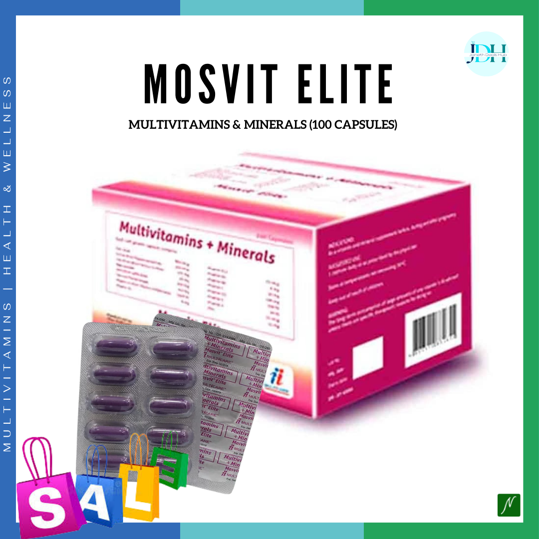 MOSVIT Elite Multivitamins plus Minerals (100 Capsules) | Lazada PH