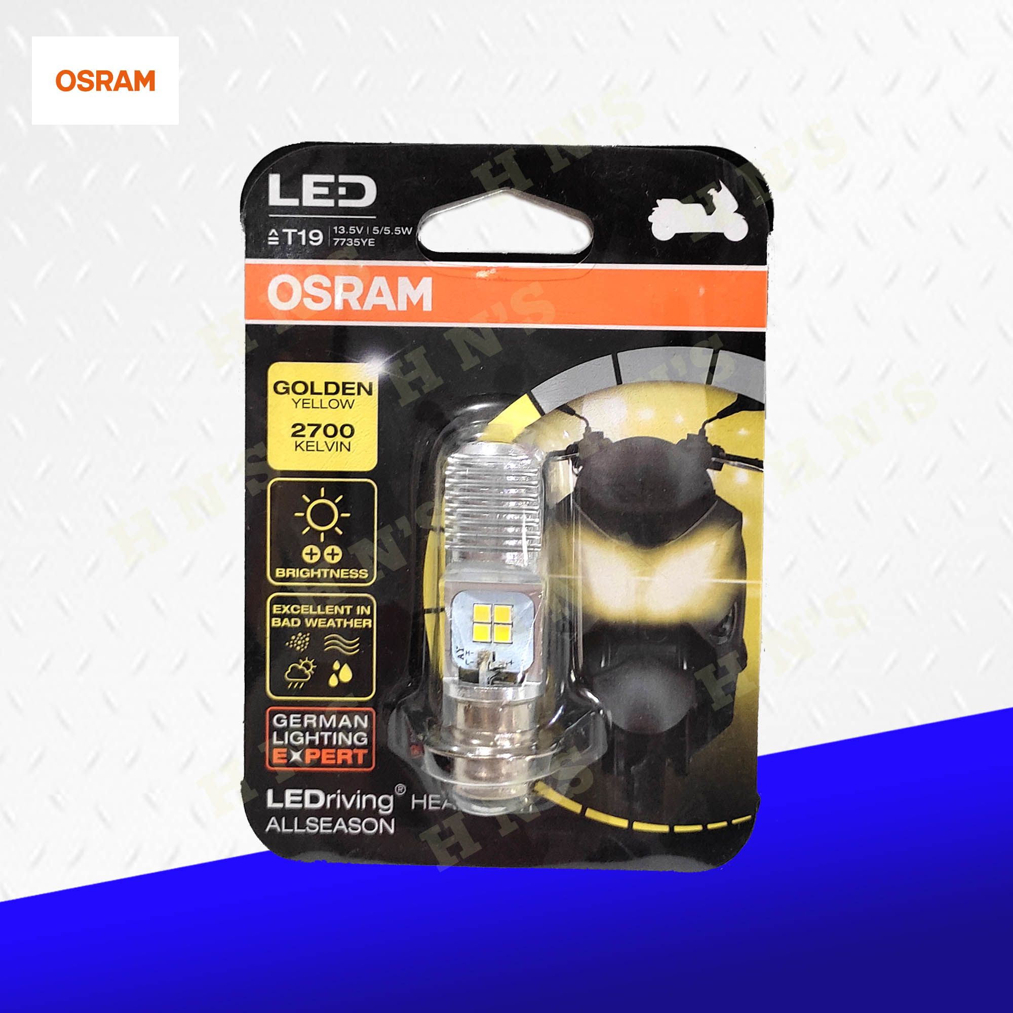 OSRAM T19 LED Headlight Bulb All Season Yellow | Lazada PH
