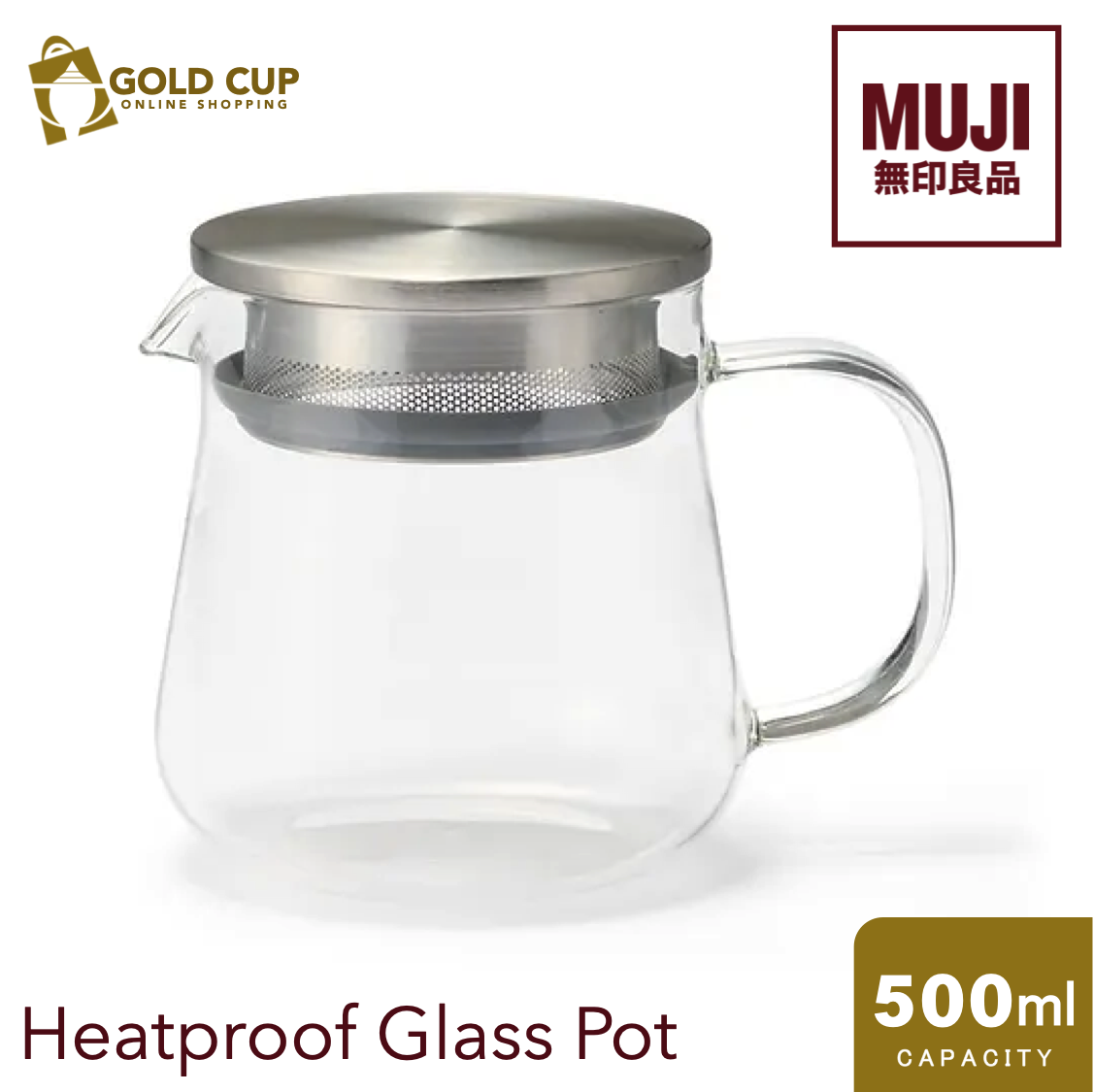 MUJI Heatproof Glass Pot - 500 mL | Lazada PH