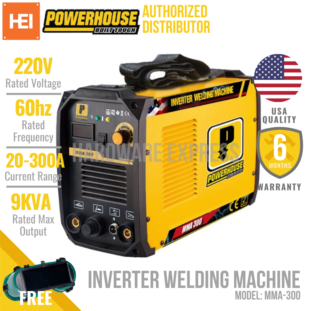 Powerhouse Inverter Type Welding Machine 300AMP (MMA-300) - FREE ...